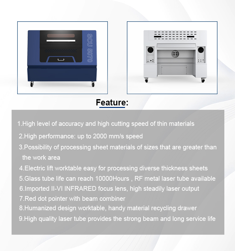 ARGUS High Precision 5070 30W 60W CNC Laser Engraver Desktop Laser ...